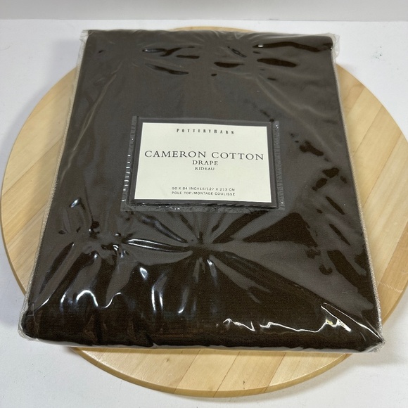 Pottery Barn | Accents | Pottery Barn Cameron Cotton Drape Brown 5 X 84 ...